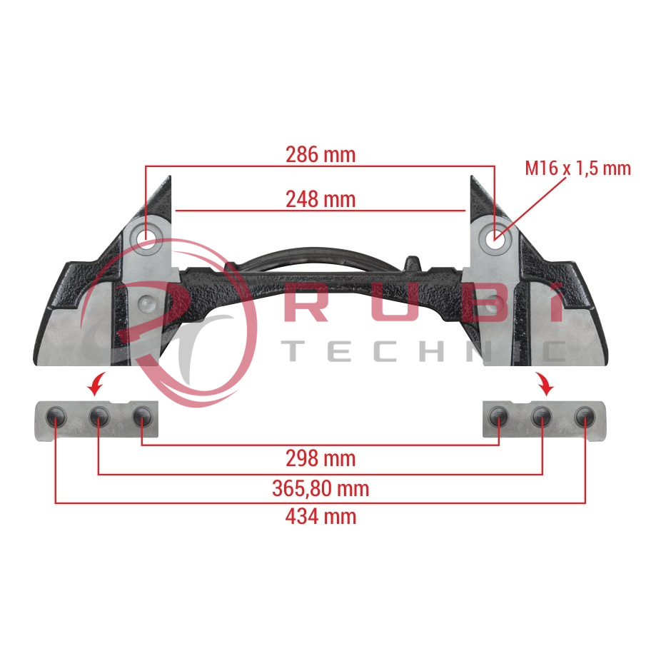 Caliper Carrier - 2600007 | 01.303.88.57.0,03.303.88.57.0,K004680,2379696
